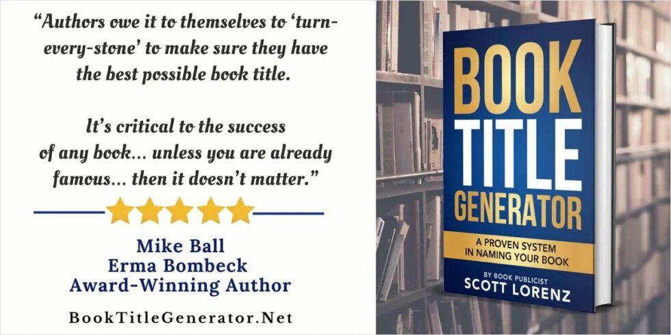 Book Title Generator Reveals My Proven System for Book Titles